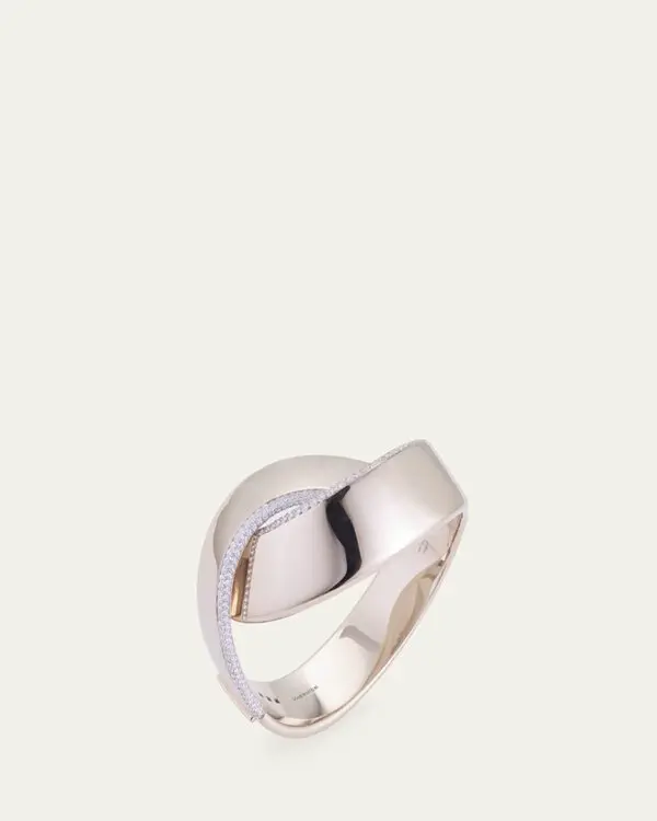 Vhernier Abbraccio 18k Diamond Bangle