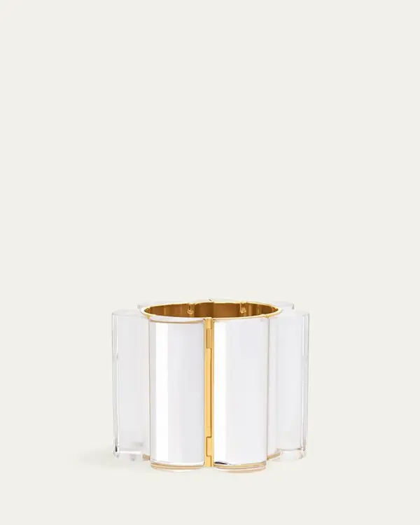 Alaïa Lucite Stacking Cuff Bracelet
