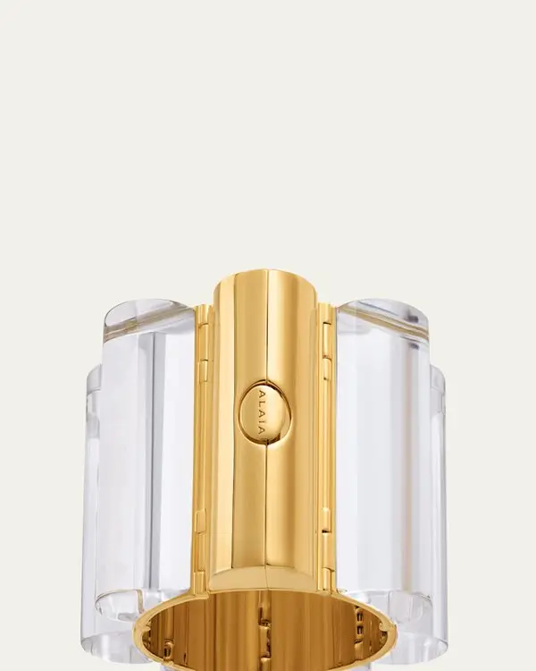 Alaïa Lucite Stacking Cuff Bracelet