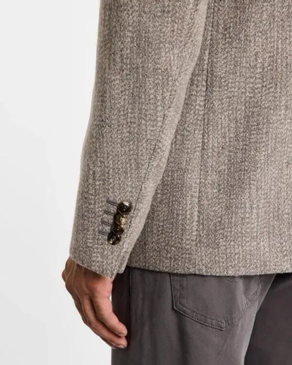 Giorgio Armani Apos;s Wool-viscose Deconstructed Blazer