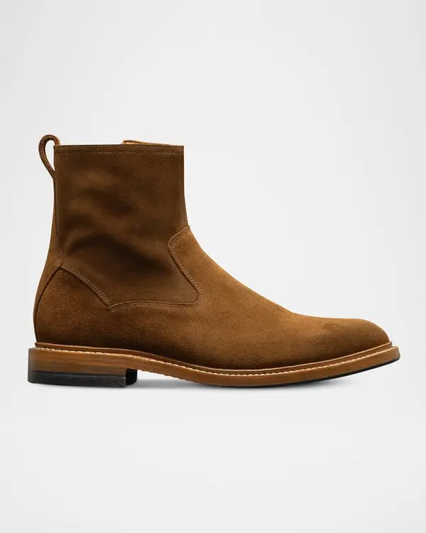 Allen Edmonds Tompkins Suede Ankle Boots - Snuff | Editorialist display picture 2