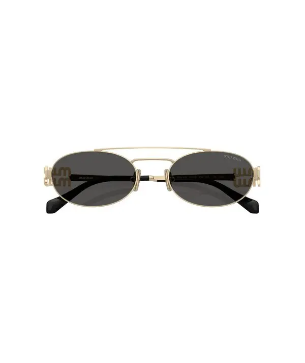 Miu Miu 53mm Oval Sunglasses - Pale Gold