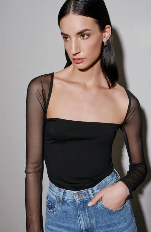 MARCELLA Lucia Long Sleeve Top - Black