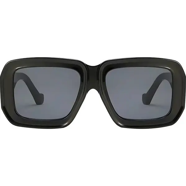 FIFTH & NINTH Brooke Polarized Square Sunglasses - Black / Black