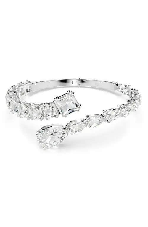 SWAROVSKI Matrix Cuff Bracelet - White/ Silver