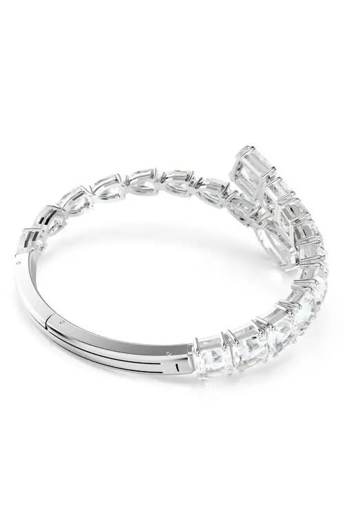 SWAROVSKI Matrix Cuff Bracelet - White/ Silver