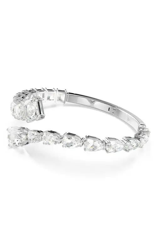SWAROVSKI Matrix Cuff Bracelet - White/ Silver