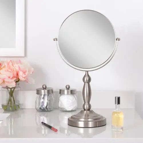 ZADRO Makeup Mirror With 10x/1x Magnifications - Satin Nickel