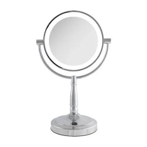 ZADRO Lighted Makeup Mirror With 10x/1x Magnifications & Cordless - Chrome