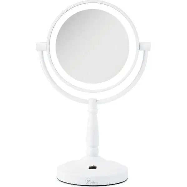 ZADRO Lighted Makeup Mirror With 10x/1x Magnifications & Cordless - White