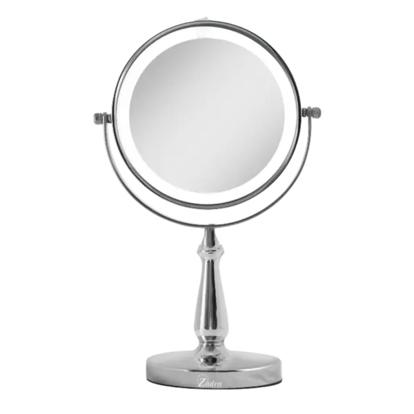 ZADRO Lighted Makeup Mirror With 8x/1x Magnifications - Chrome