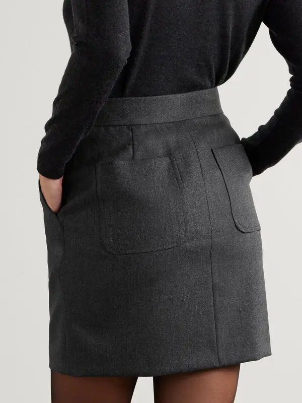 Max Mara Sondalo Wool-twill Mini Skirt