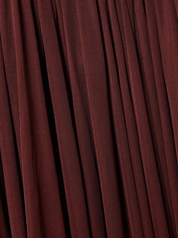 16Arlington Axar Pleated Jersey Midi Dress