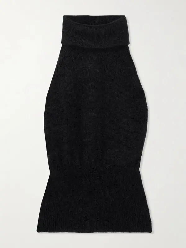 Magda Butrym Open-back Mohair-blend Turtleneck Tank