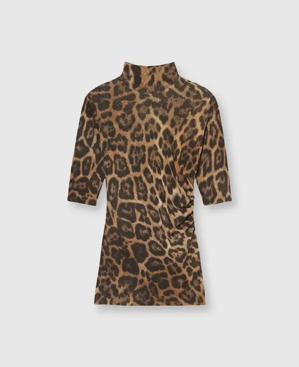 Stella McCartney Leopard High-neck Top