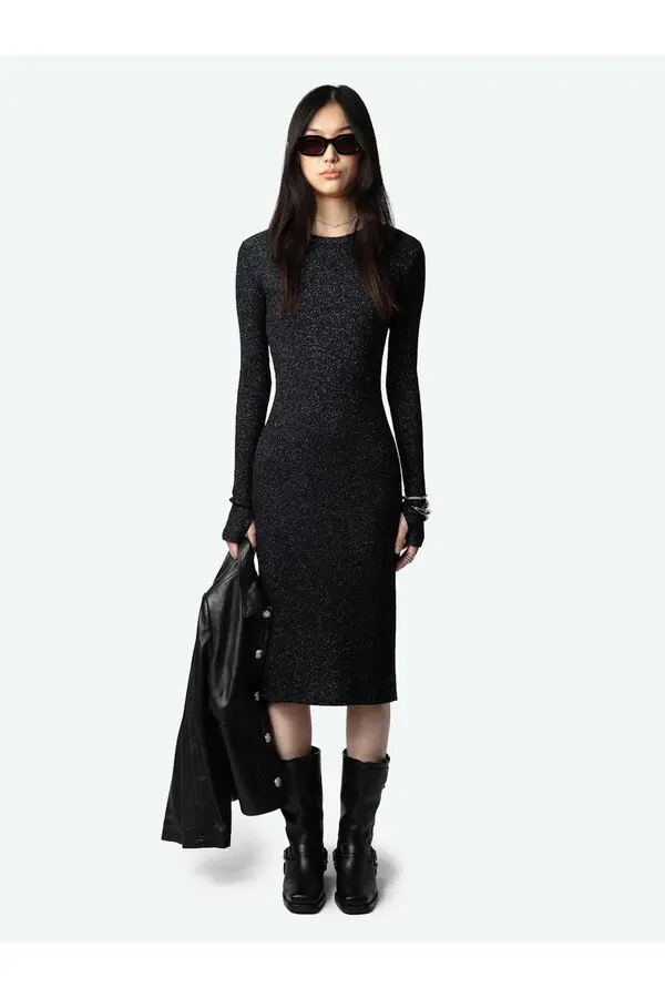 Zadig&Voltaire Ruby Lurex Midi Dress