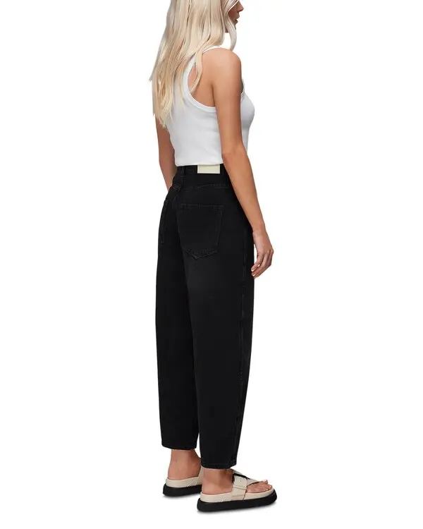 PHILIP B Petites Authentic High Rise Barrel Jeans - Black