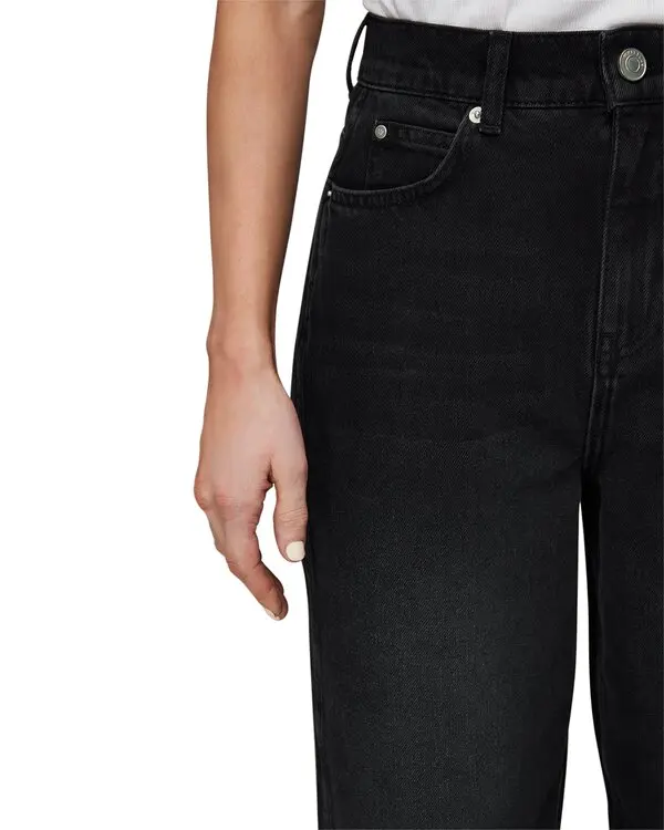 PHILIP B Petites Authentic High Rise Barrel Jeans - Black
