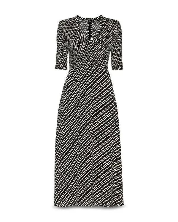 Whistles Petite Ruched Midi Dress
