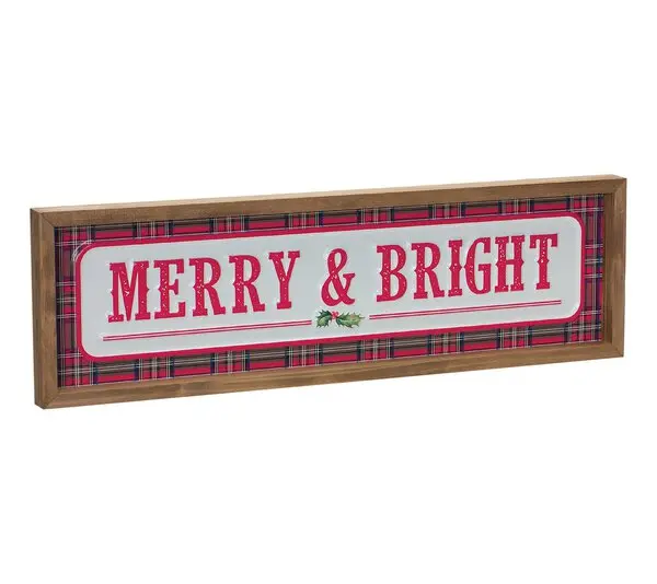 MELROSE Merry & Bright Sign 19.75'l