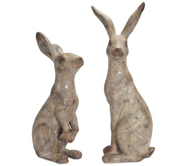 MELROSE Stone Standing Garden Rabbit Figurine - One-color