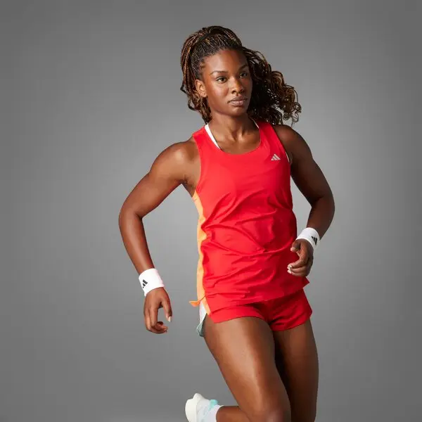 Adidas New York City Running Singlet Better Scarlet In Better