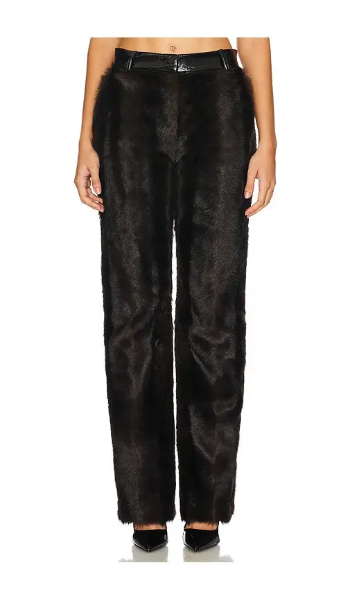 AKNVAS Barberini Faux Fur Pant - Visone