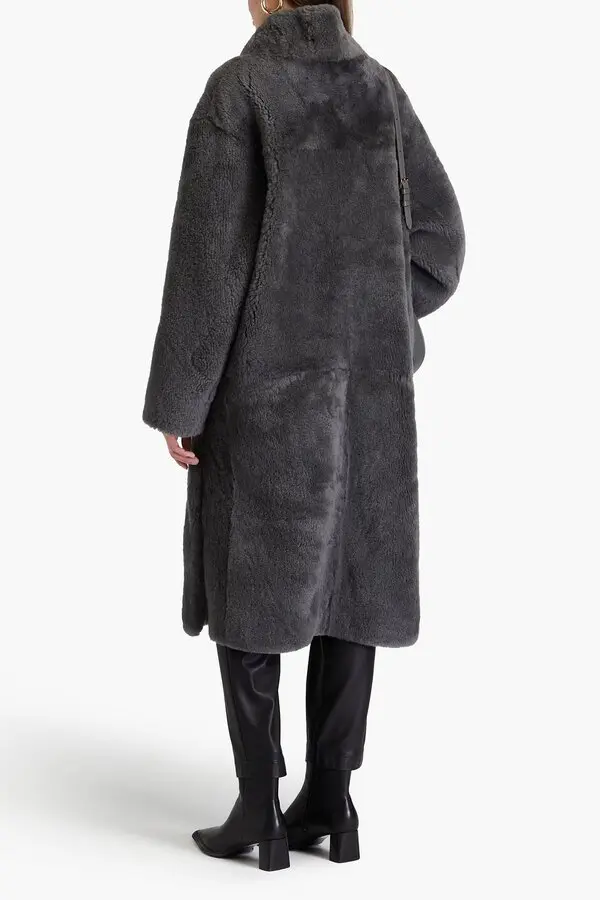 KARL DONOGHUE Wrap-effect Shearling Coat