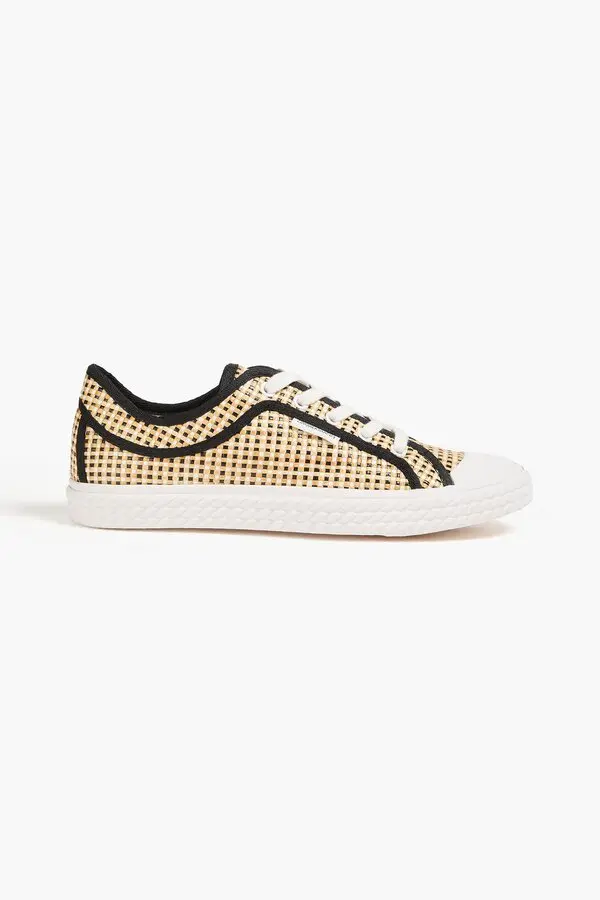 Zimmermann Woven Faux Raffia Sneakers