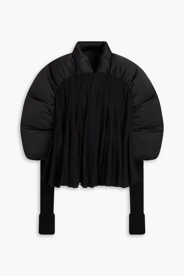 Rick Owens Quilted Shell And Wool Down Jacket