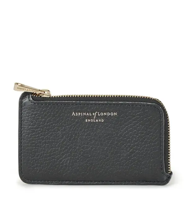 ASPINAL OF LONDON Small Leather Coin Purse - Black