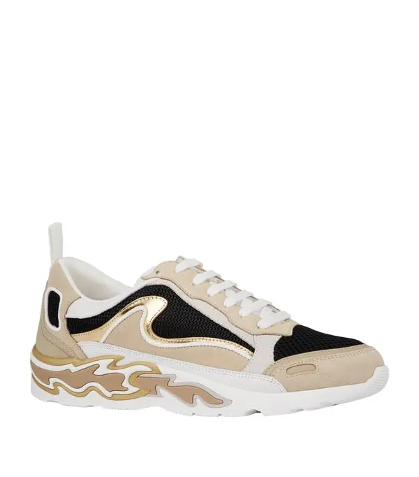 Sandro Flame Etched Sneakers - Yellow