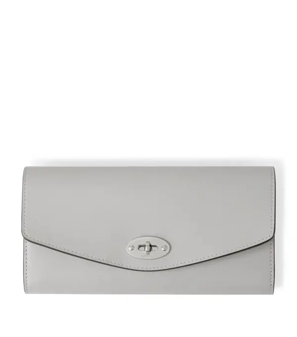 Mulberry Leather Darley Wallet - Grey