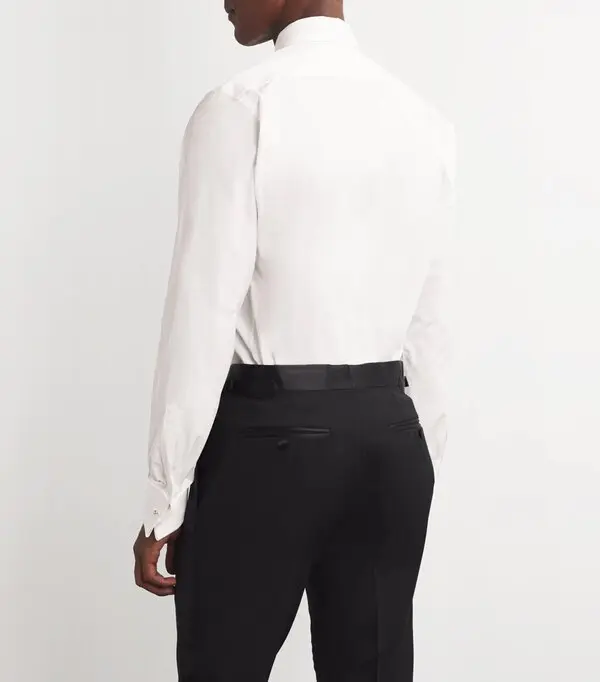 TOM FORD Cotton Pleated-front Evening Shirt