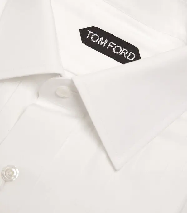 TOM FORD Cotton Pleated-front Evening Shirt