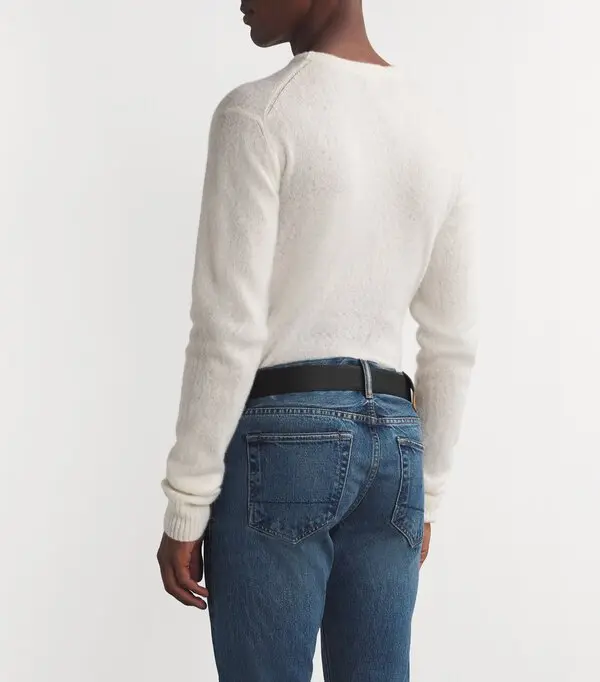 TOM FORD Leather Reversible T Icon Belt