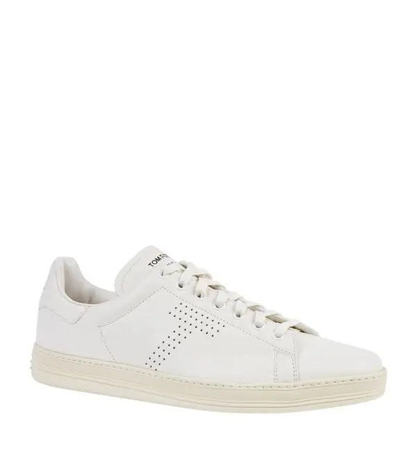 TOM FORD Leather Warwick Sneakers - Neutral