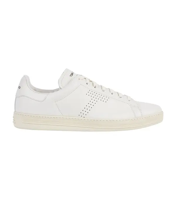 TOM FORD Leather Warwick Sneakers - Neutral