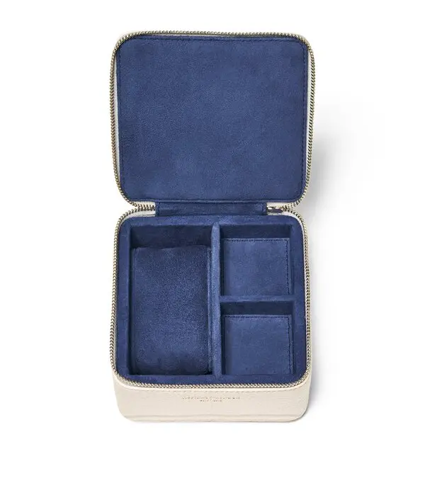 ASPINAL OF LONDON Leather Watch And Ring Box
