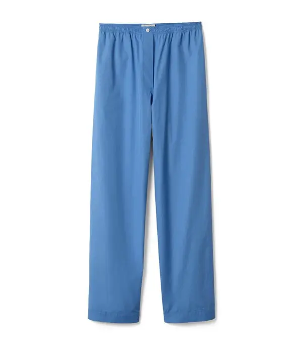 Miu Miu Embroidered Logo Pyjama Trousers - Turquoise