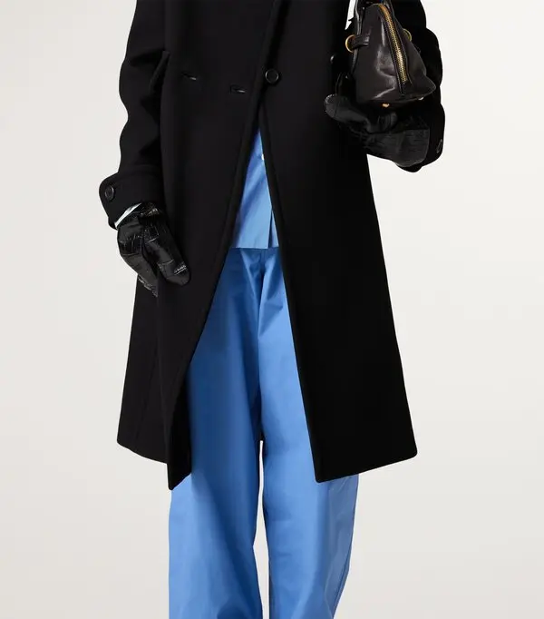 Miu Miu Embroidered Logo Pyjama Trousers - Turquoise