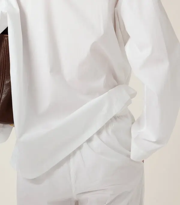 Miu Miu Embroidered Logo Pyjama Trousers - White