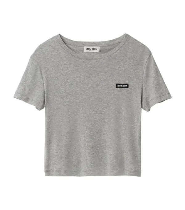Miu Miu Cotton Logo T-shirt