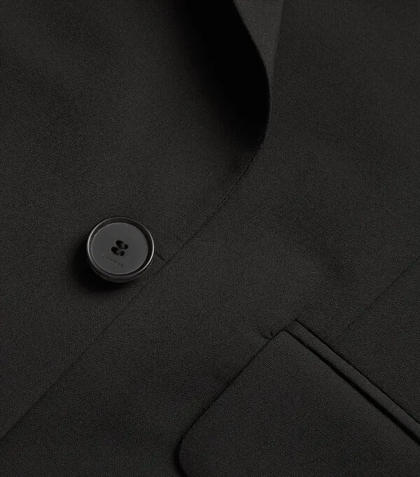 Sandro Virgin Wool Blazer - Black