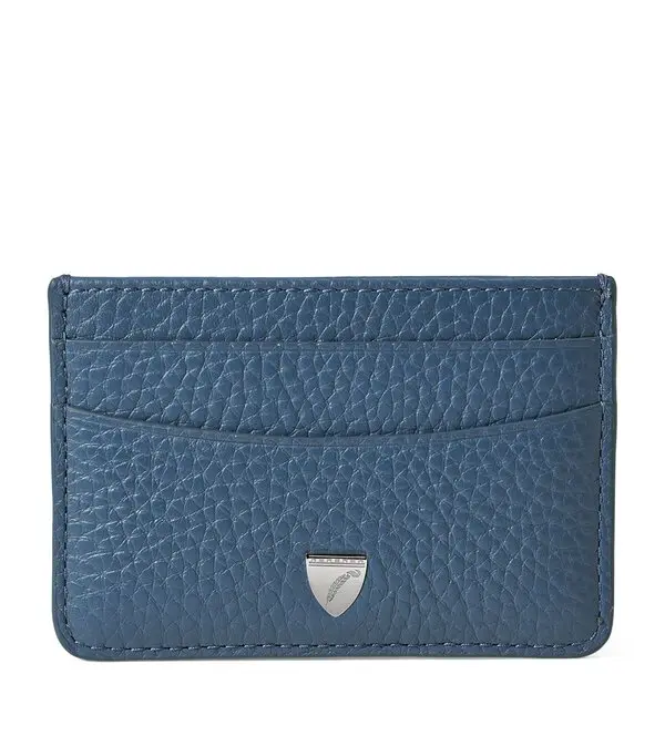 ASPINAL OF LONDON Leather Slim Card Holder - Green