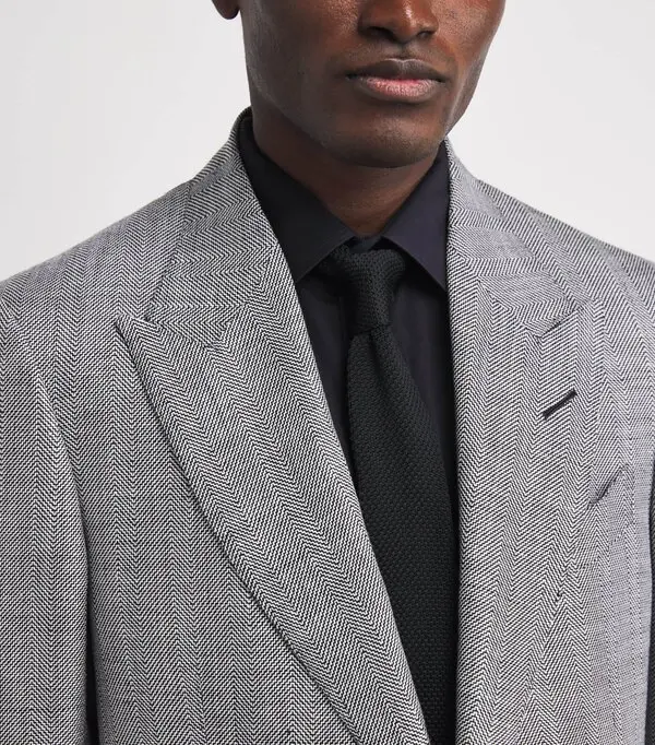 TOM FORD Wool-blend Herringbone Shelton Blazer