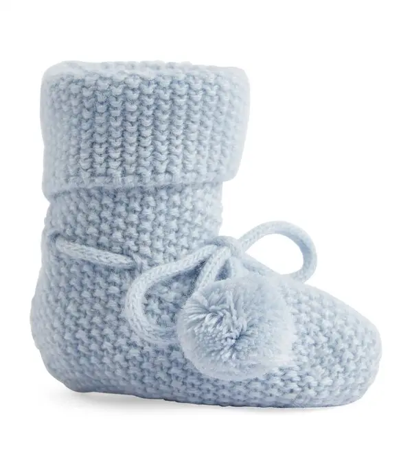 Trotters Pom-pom Booties