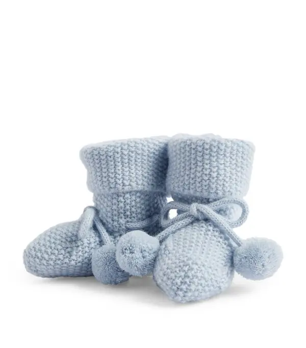 Trotters Pom-pom Booties