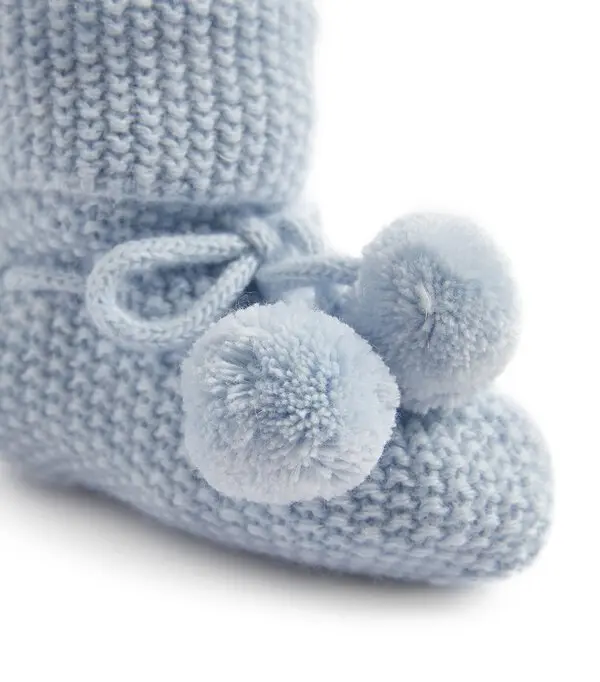 Trotters Pom-pom Booties