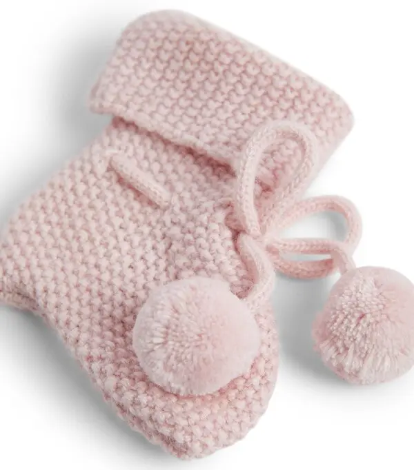 Trotters Pom-pom Booties